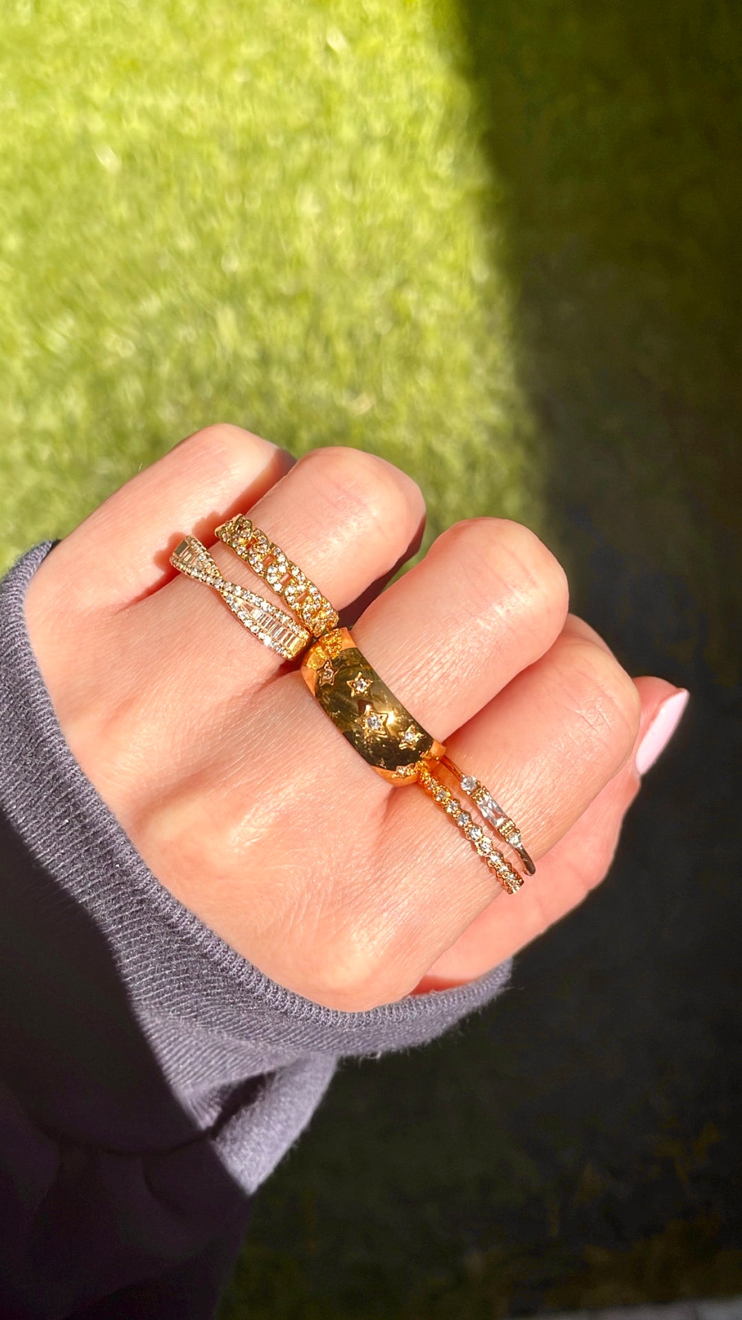 Mini Chain Link Ring – Mazin Jewels