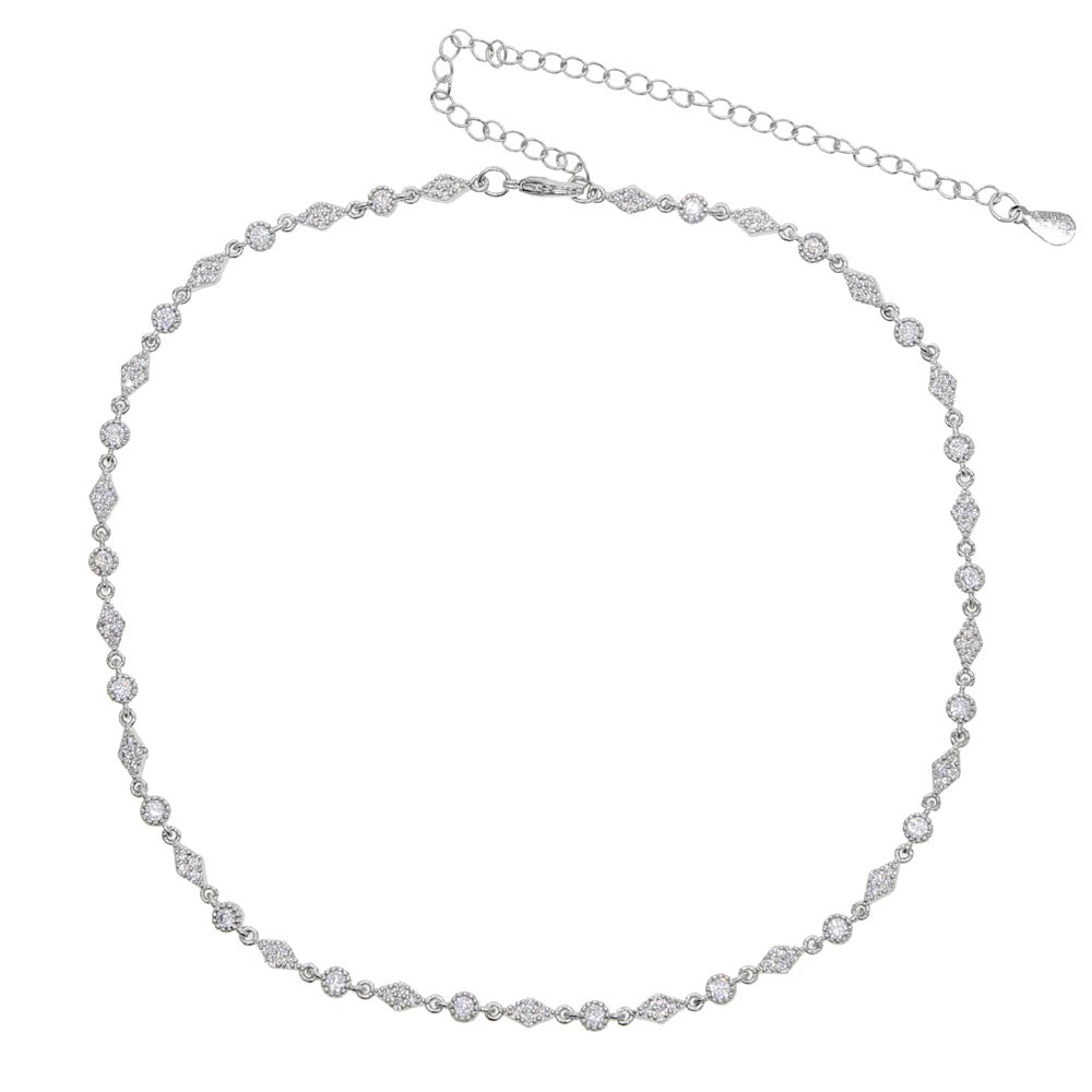 Delicate CZ Choker – Mazin Jewels